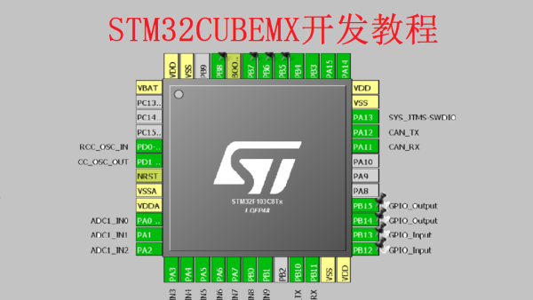 Stm32cubemx教程 图形化配置stm32 轻松开发stm32（hal库） 学习视频教程 腾讯课堂